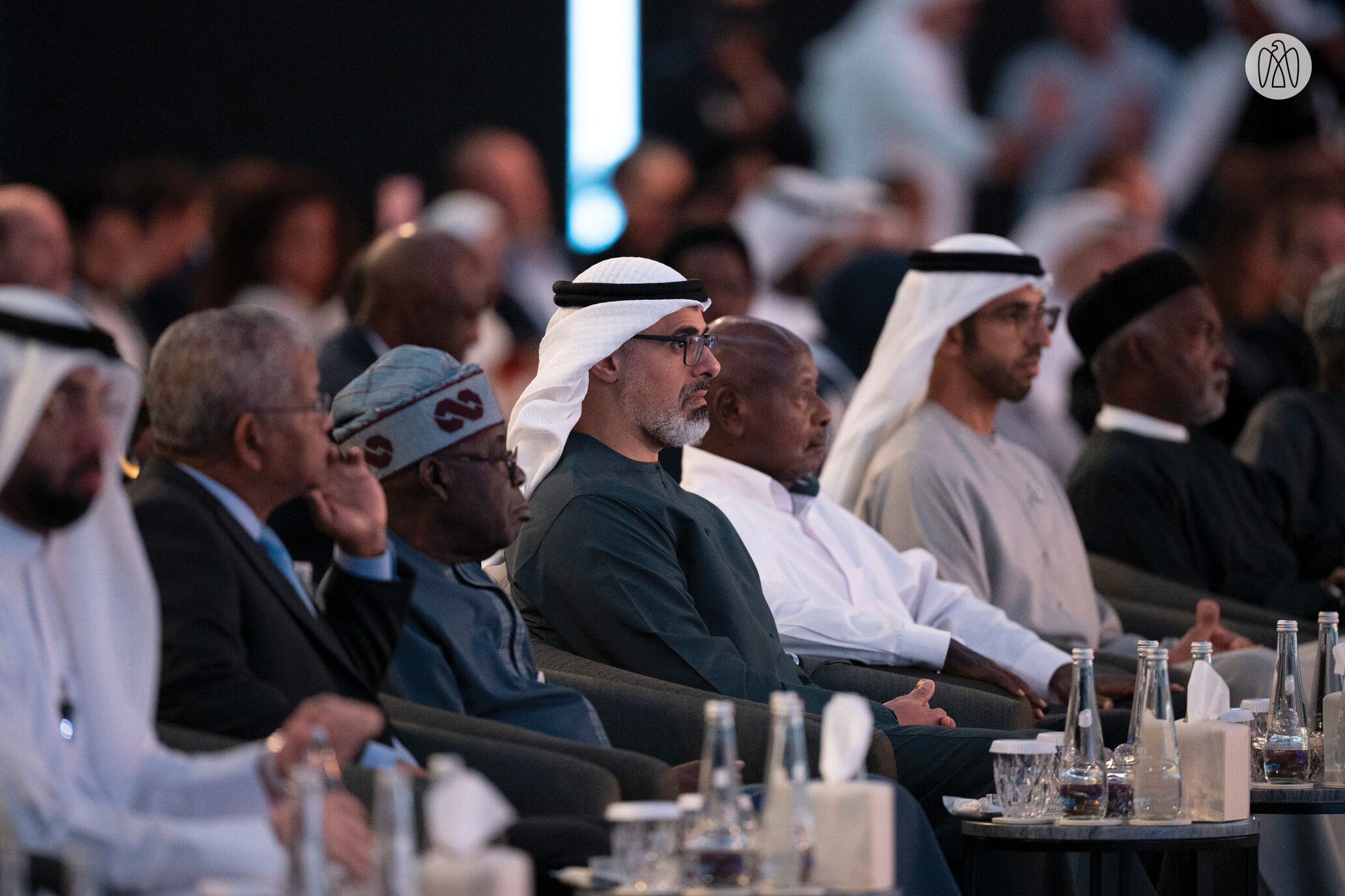 Khaled bin Mohamed bin Zayed attends dialogue sessions of heads of state and government as part ...